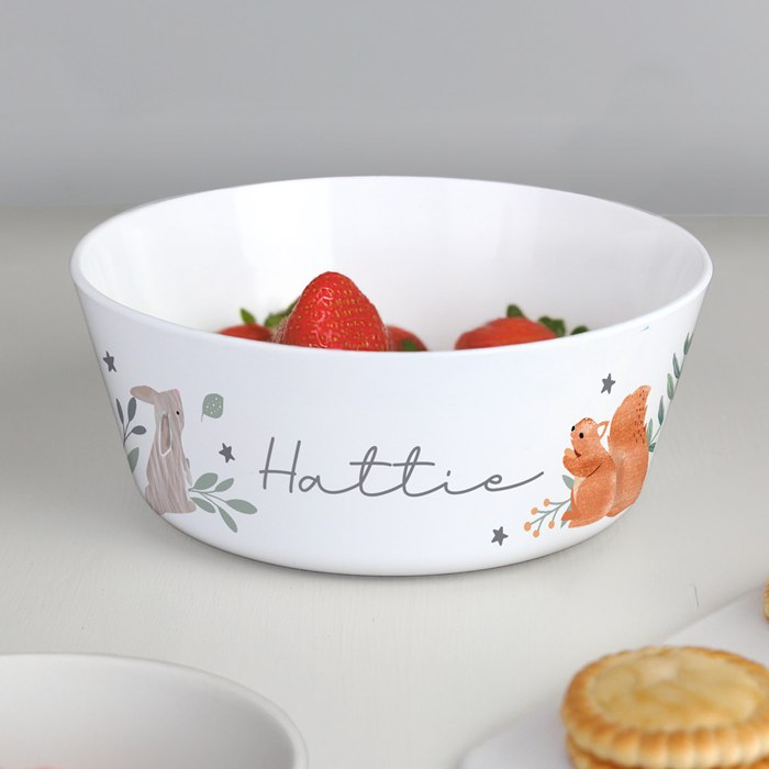 Personalised Woodland Animals Bowl | SpecialMoment.co.uk