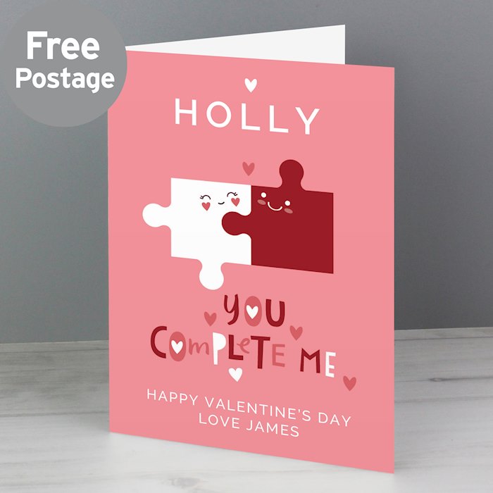Personalised You Complete Me Card | SpecialMoment.co.uk
