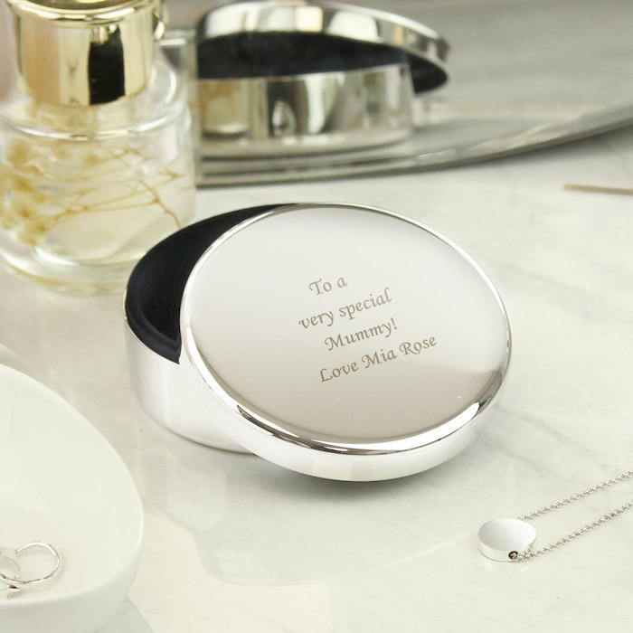 Personalised Round Trinket Box | SpecialMoment.co.uk