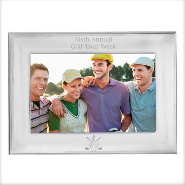 Personalised Silver 6x4 Golf Photo Frame | SpecialMoment.co.uk