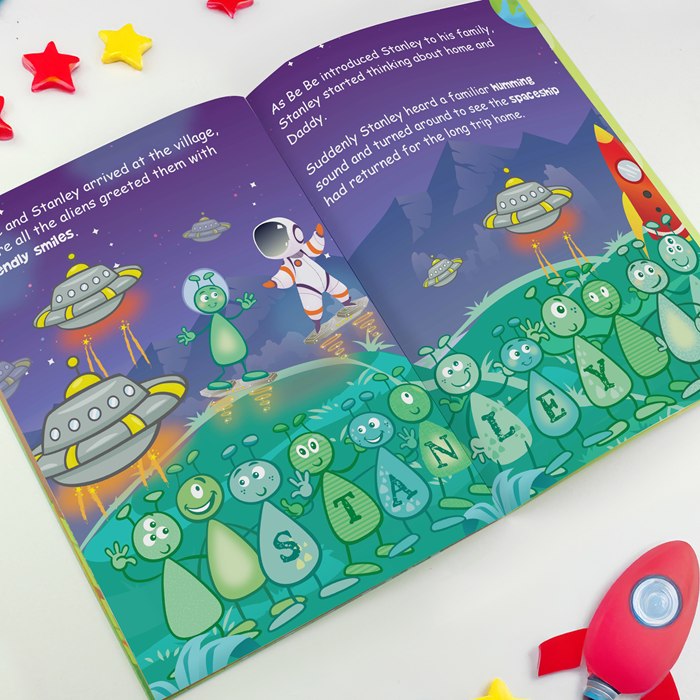 Personalised Space Softback Story Booklet | SpecialMoment.co.uk