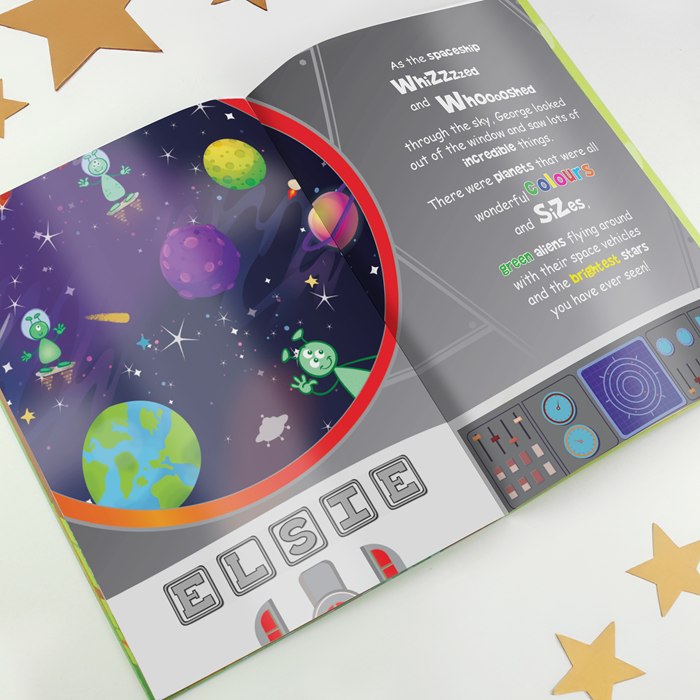 Personalised Space Softback Story Booklet | SpecialMoment.co.uk