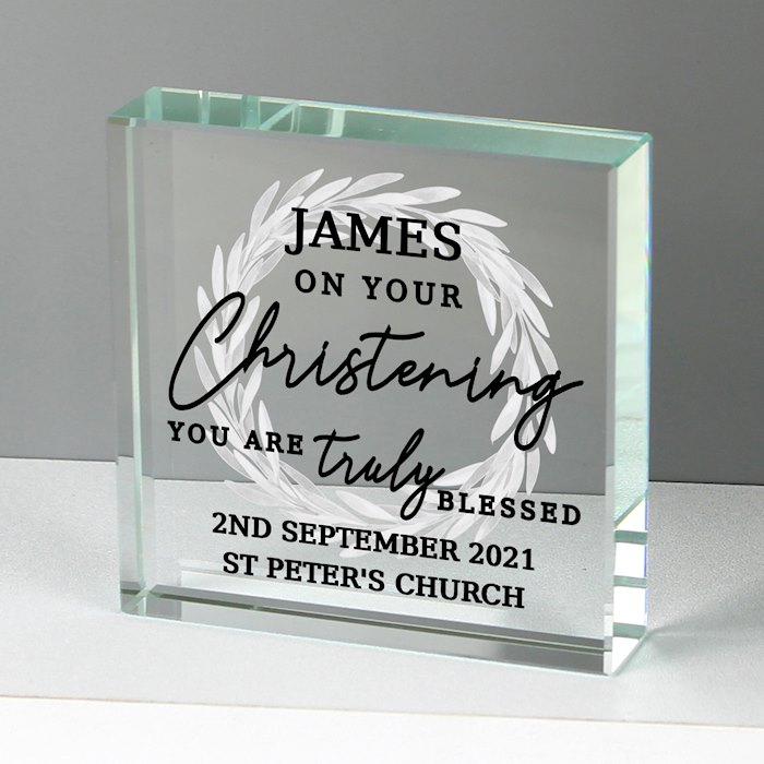 Personalised 'Truly Blessed' Crystal Token | SpecialMoment.co.uk